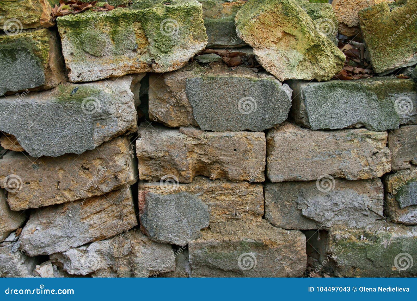Stack of Old Sandstone Brick Stock Image - Image of conservation, dirty ...