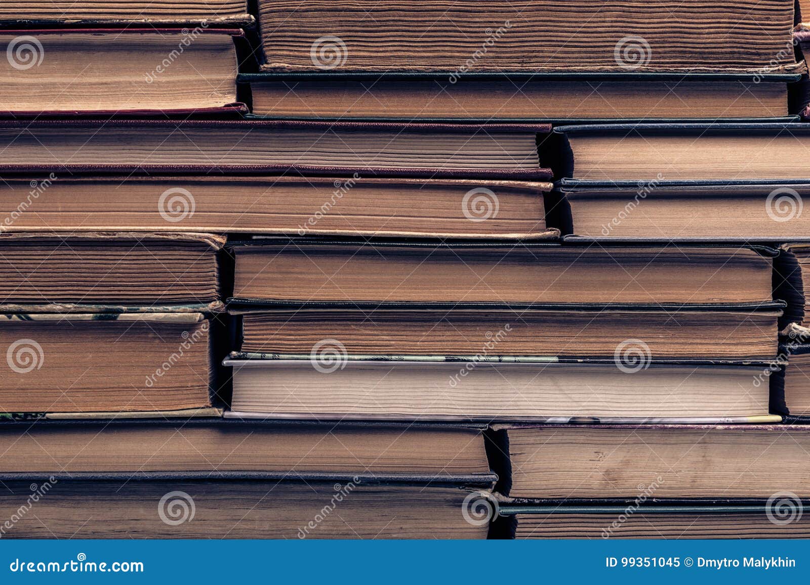 A Stack of Old Tattered Books Stock Image - Image of stack, book: 99351045