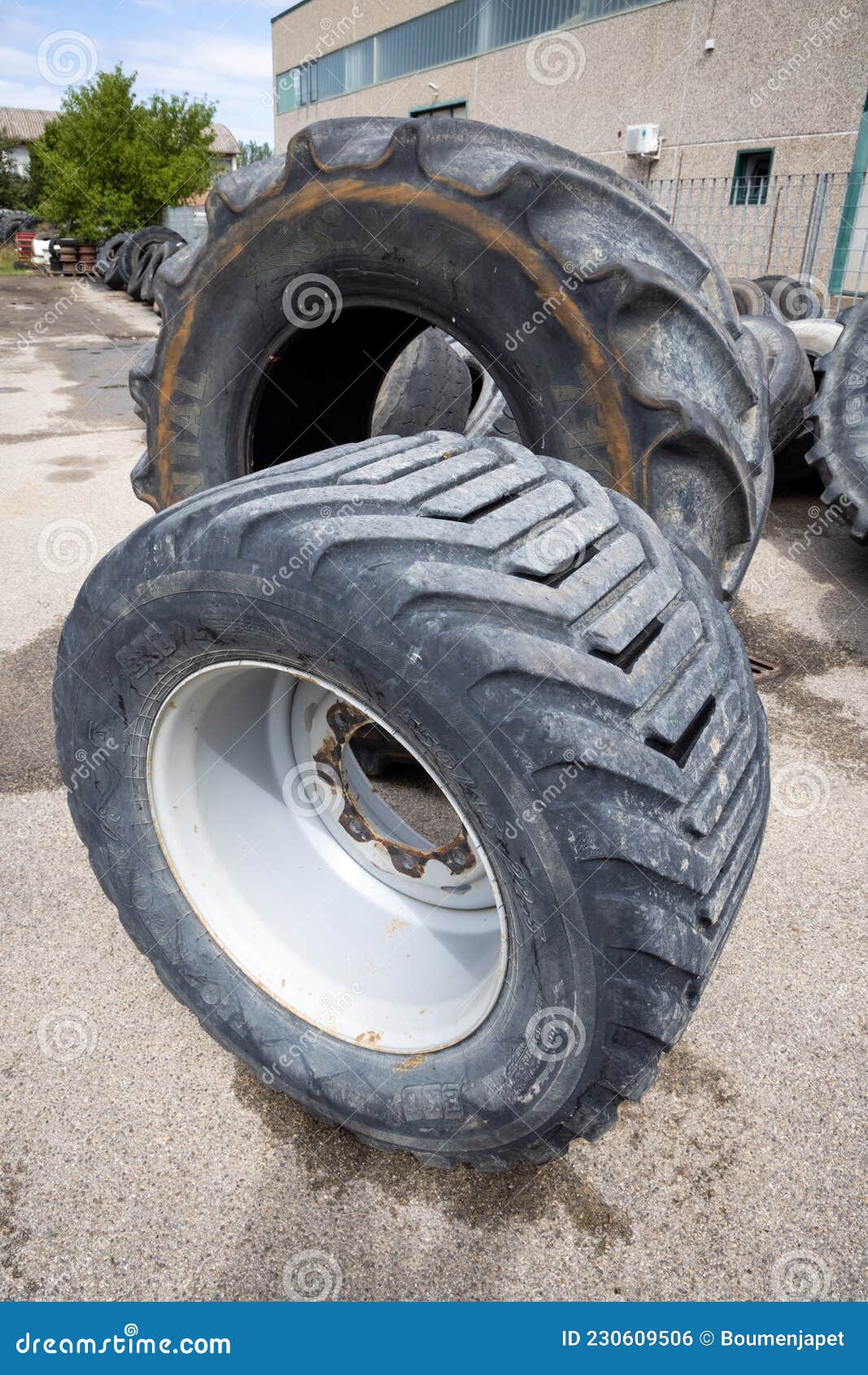 Tyre Stack For Potato Planting Editorial Image | CartoonDealer.com ...