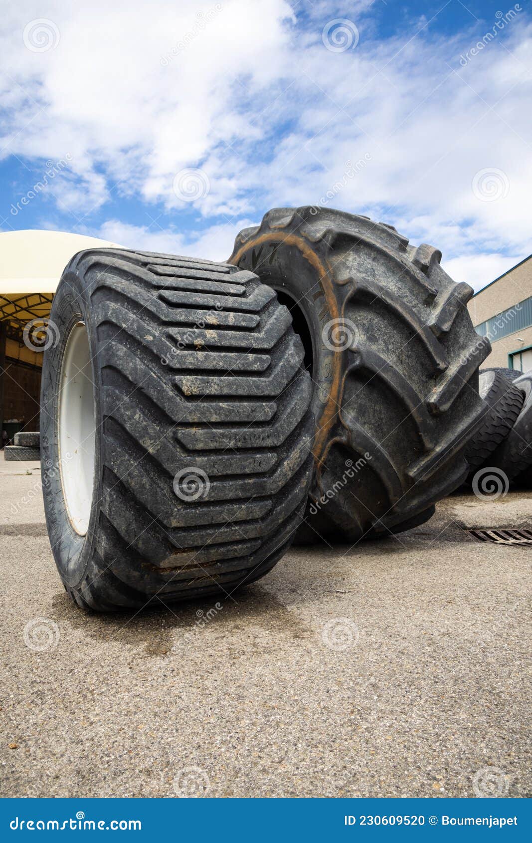 Stack of Old Used Tires of Different Sizes and Types in Abandoned Scrap ...