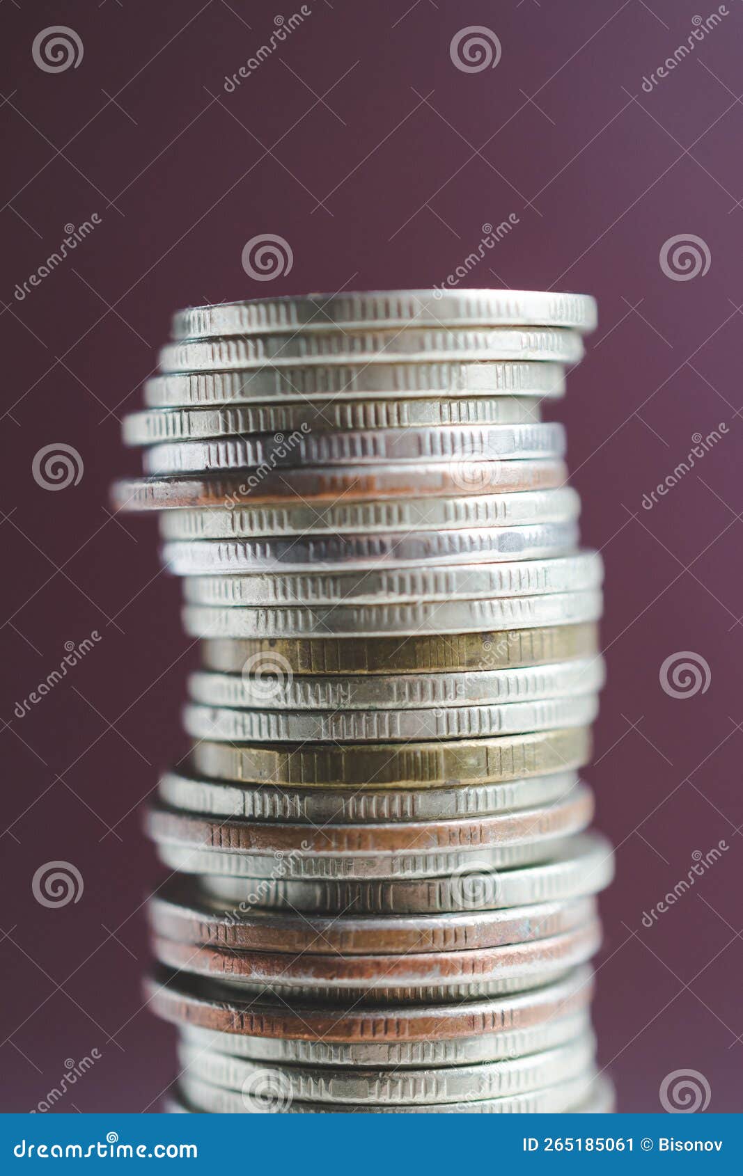A Stack of Old Vintage Coins Stock Image - Image of coin, currency ...
