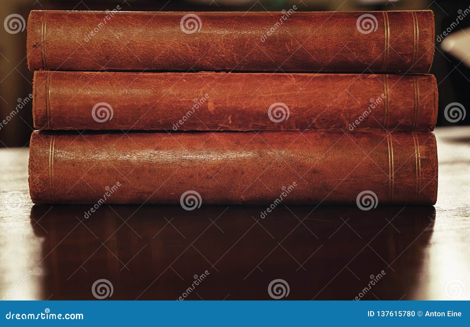 Stack of Old Vintage Hardcover Books Stock Photo - Image of copy ...