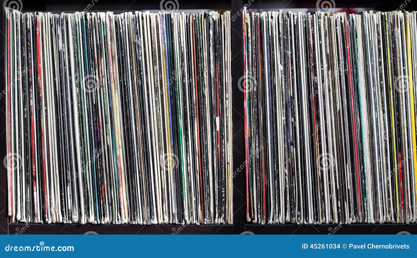 Stack of old vinyl records stock photo. Image of album - 45261034