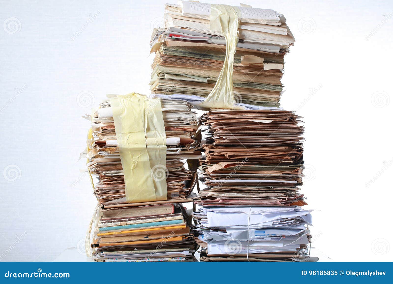 Stack Old of Waste Paper Staked Recycle Stock Image - Image of toilet ...