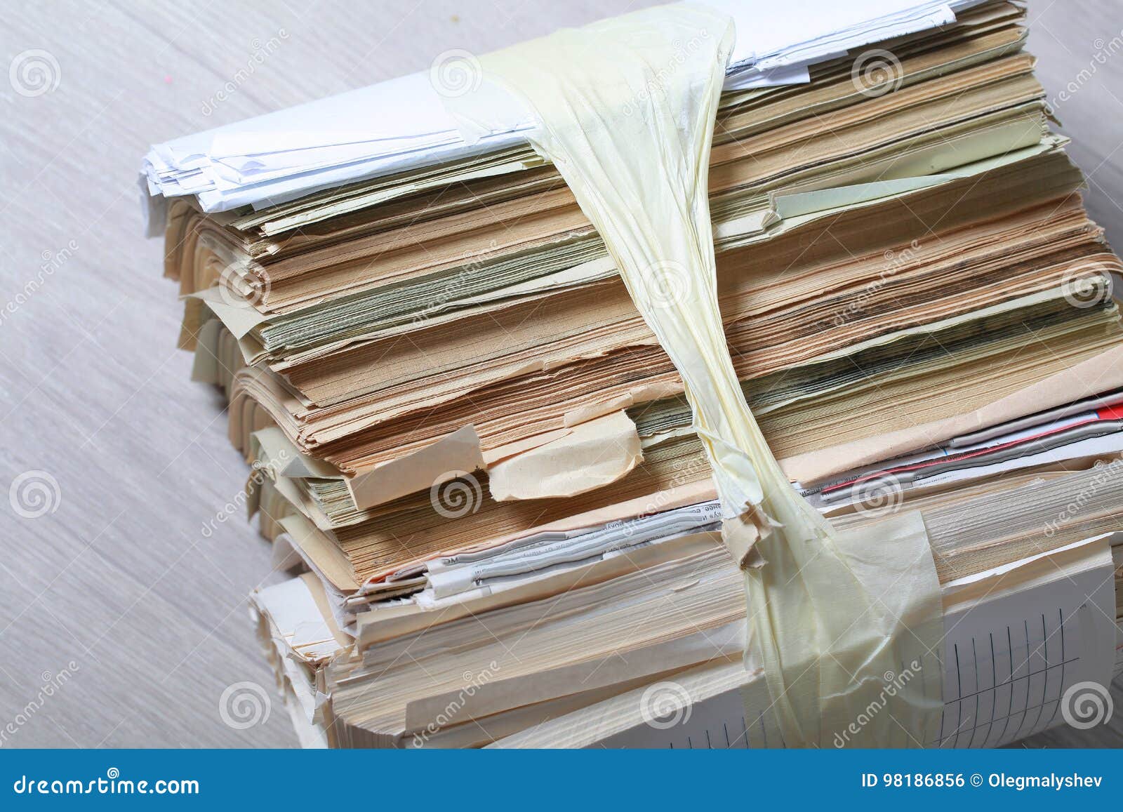 Stack Old of Waste Paper Staked Recycle Stock Photo - Image of mixed ...