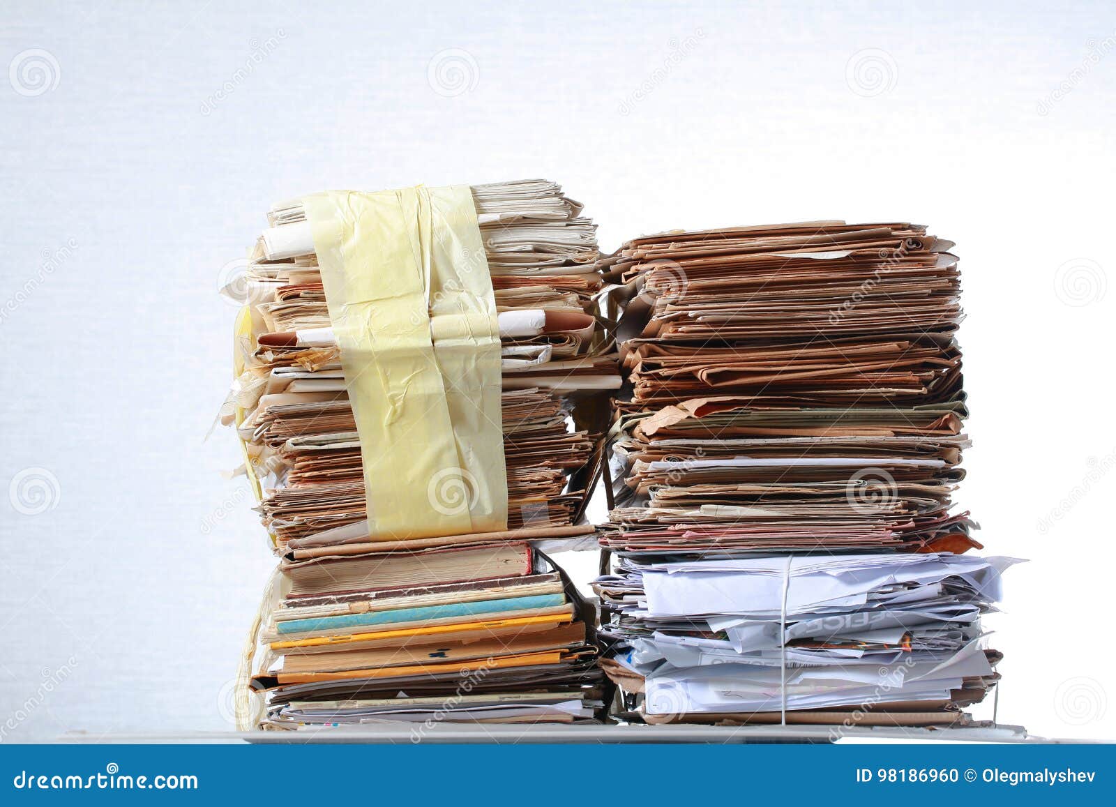Stack Old of Waste Paper Staked Recycle Stock Photo - Image of stacked ...