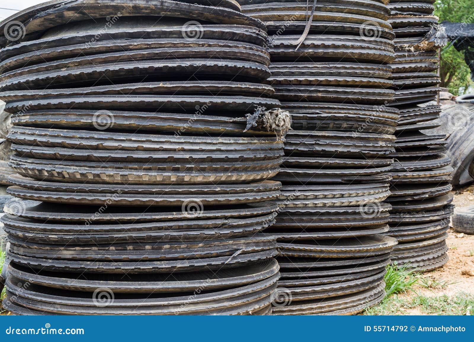 Stack of Old Wheel Black Tyre. Stock Photo - Image of tread, traction ...