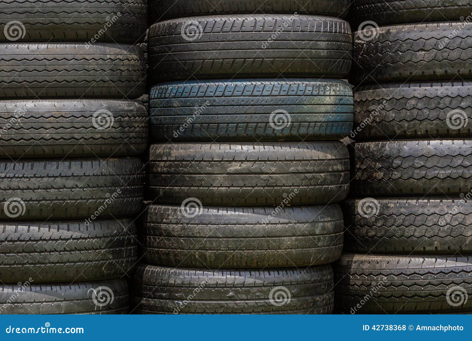 Stack of Old Wheel Black Tyres. Stock Photo - Image of grooves, detail ...