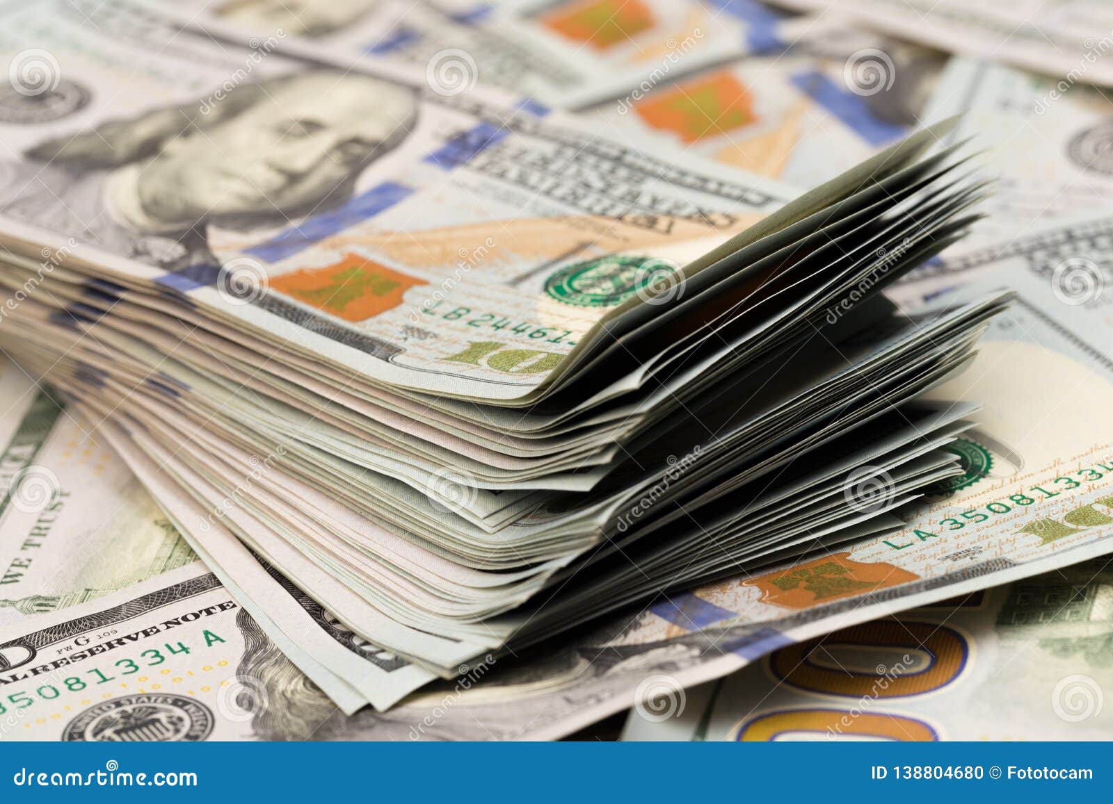 Stack of One Hundred Dollar Bills Close-up Stock Photo - Image of note ... Stack of One Hundred Dollar Bills Close-up Stock Photo - Image of note ...