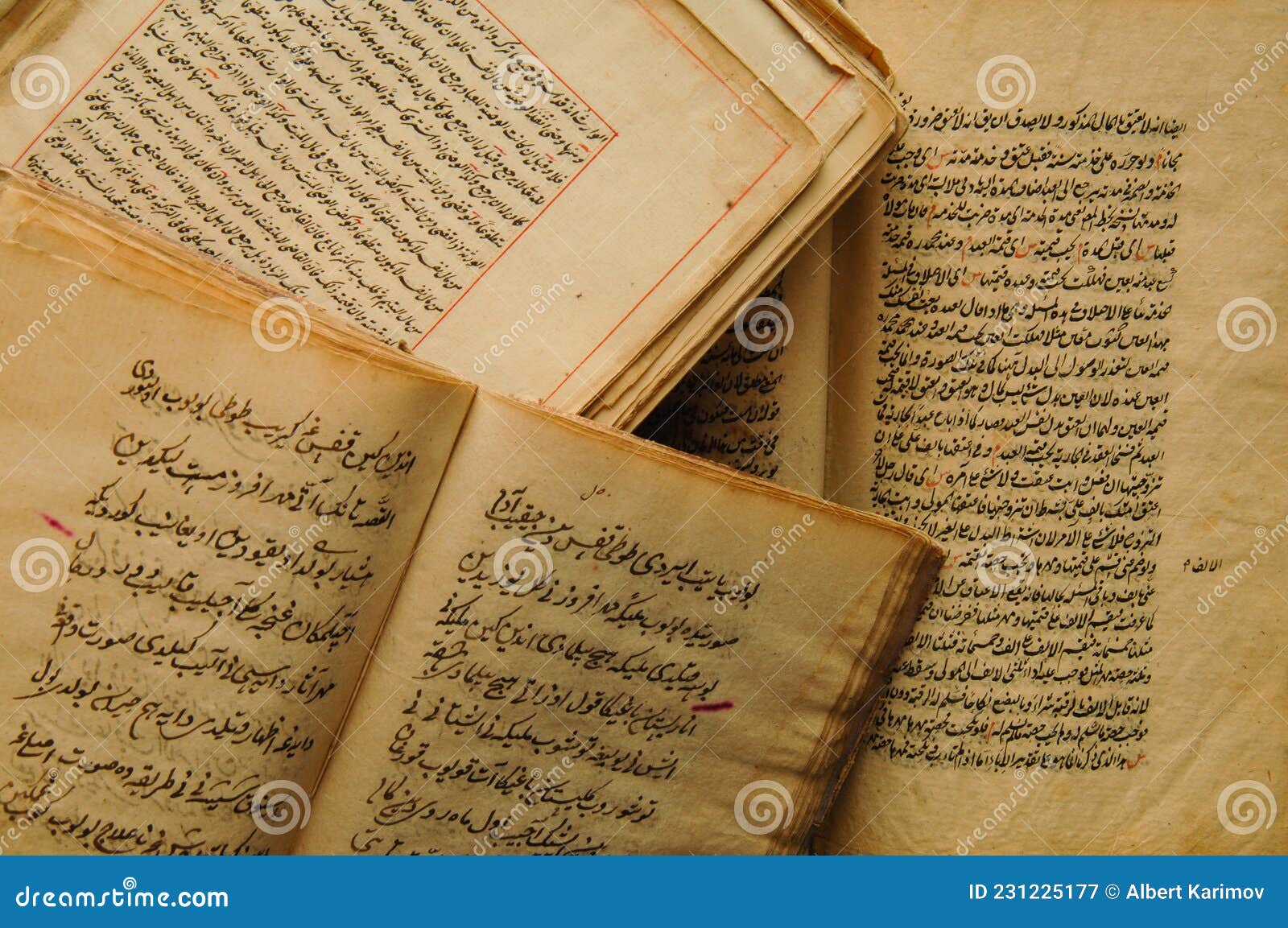 Ancient arabic book stock image. Image of holy, islam - 231225177