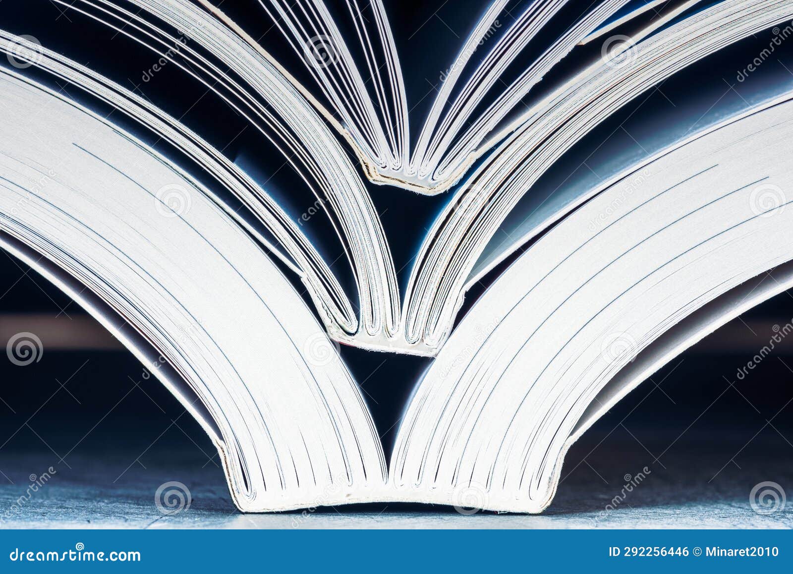 Stack of open books stock photo. Image of library, encyclopedia - 292256446