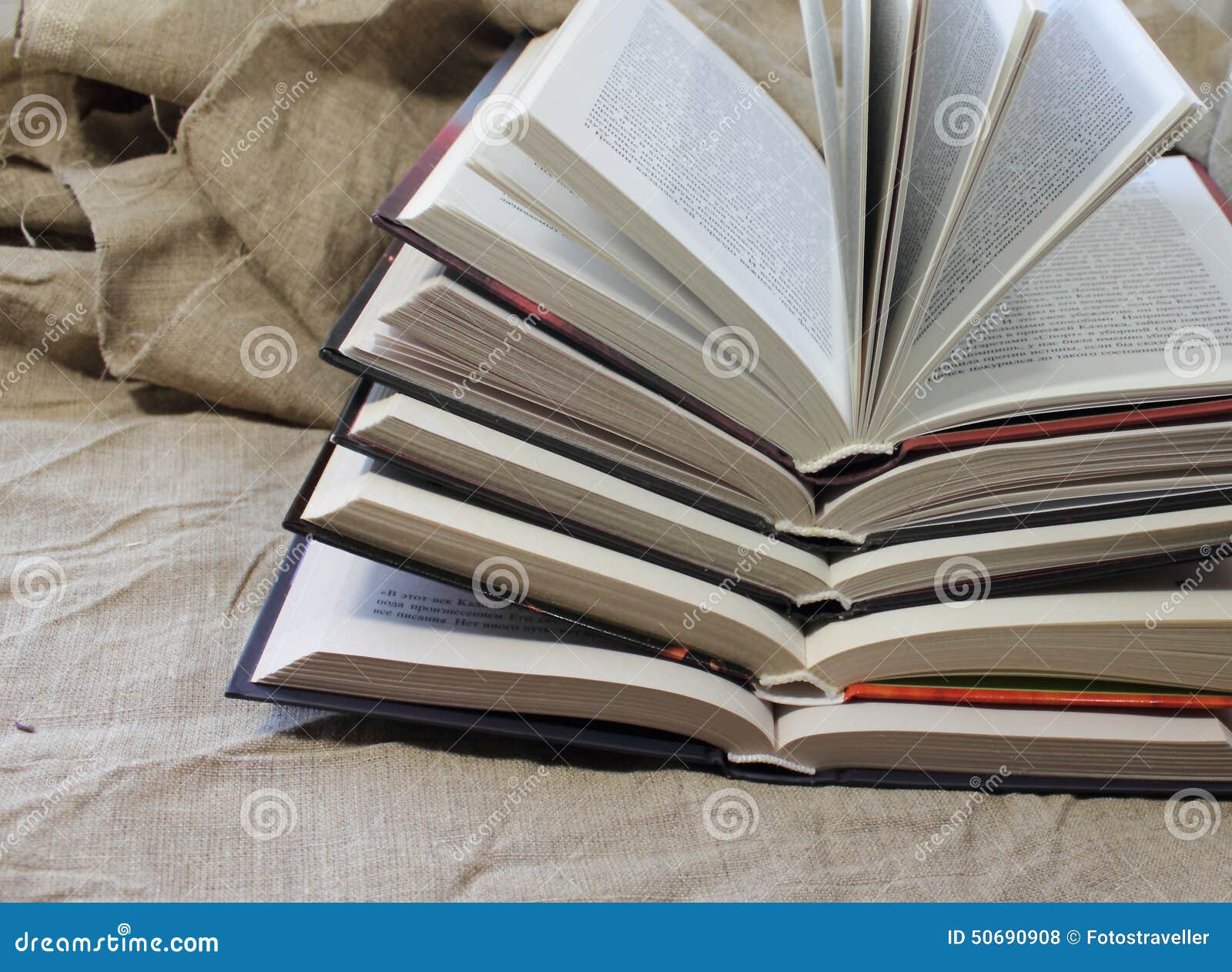 Stack of open books stock photo. Image of volume, education - 50690908