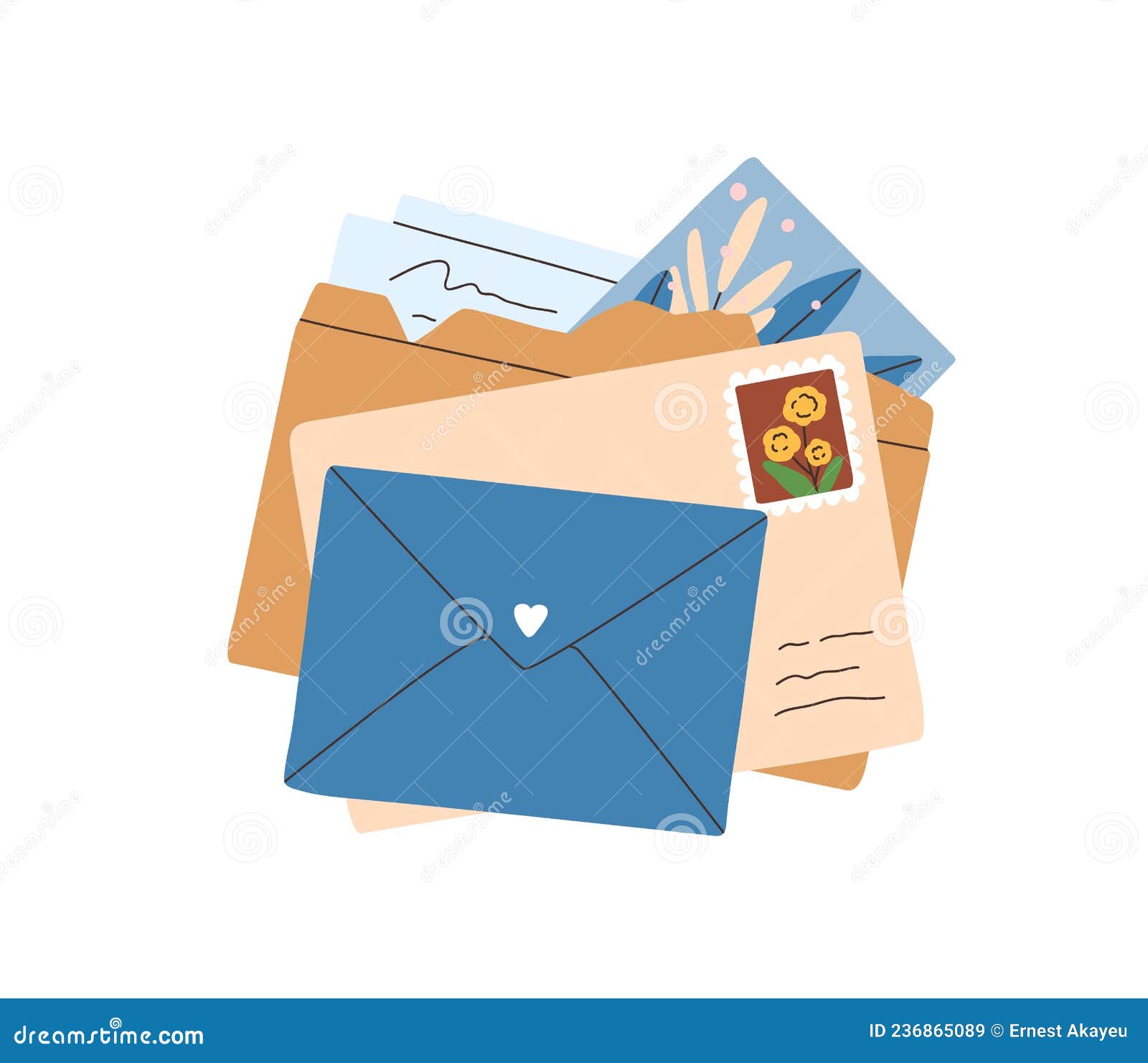 A Stack Of Handwritten Letters From A Pen Pal Each One Revealing A New ...