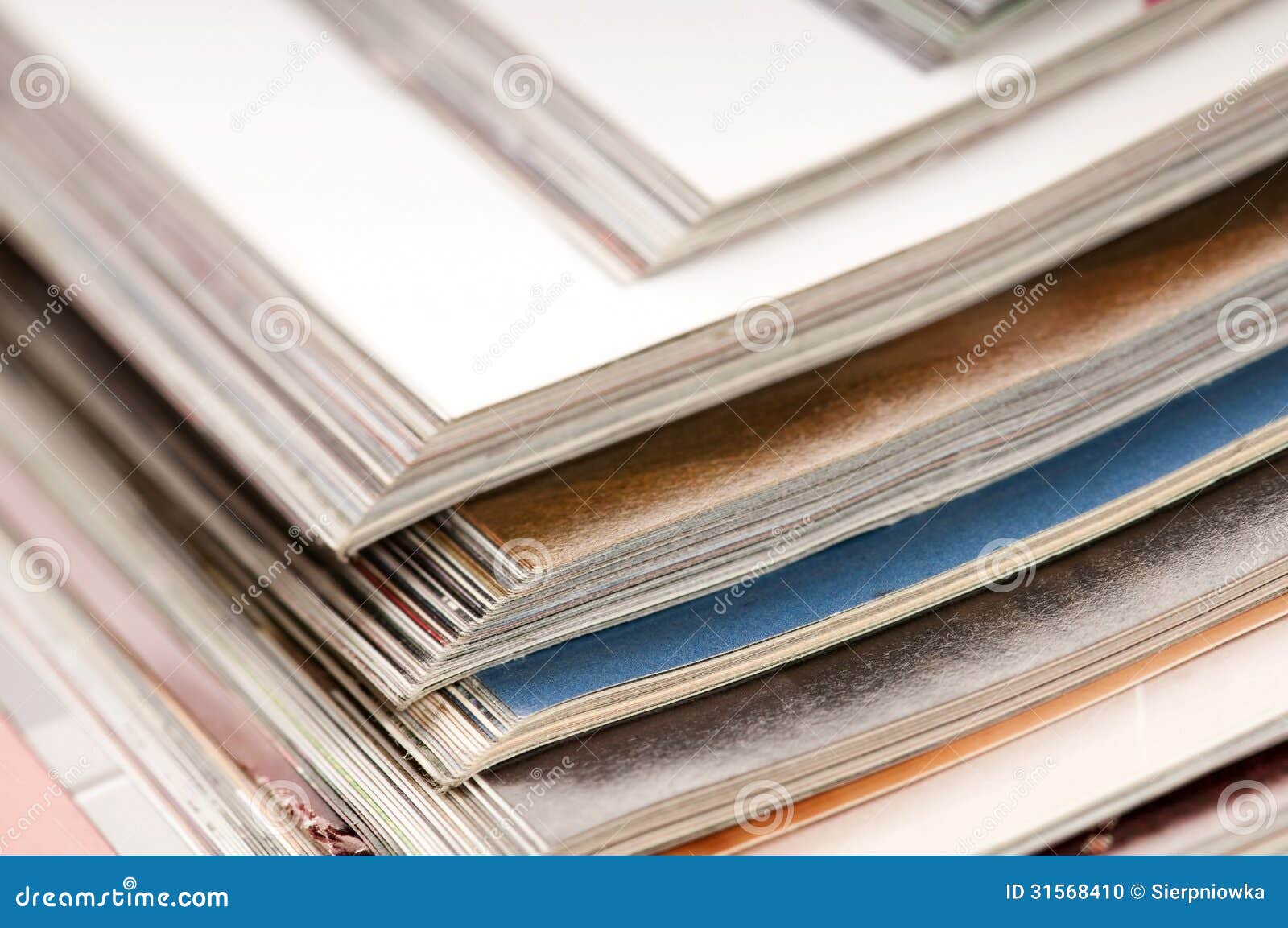 Stack of open magazines stock photo. Image of business - 31568410