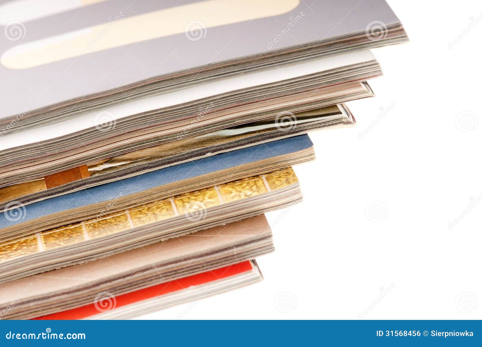 Stack of open magazines stock photo. Image of issue, periodical - 31568456