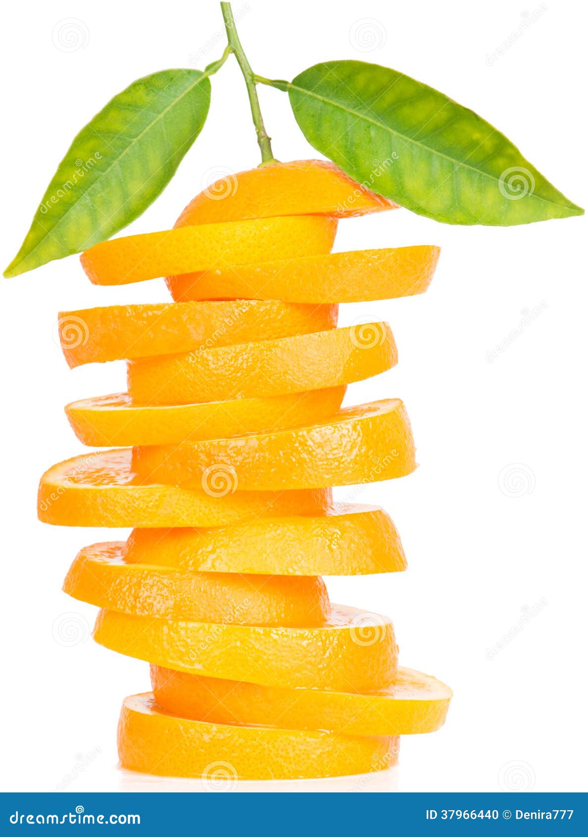 Stack of Orange Fruit Slices Stock Photo - Image of concept, studio ...