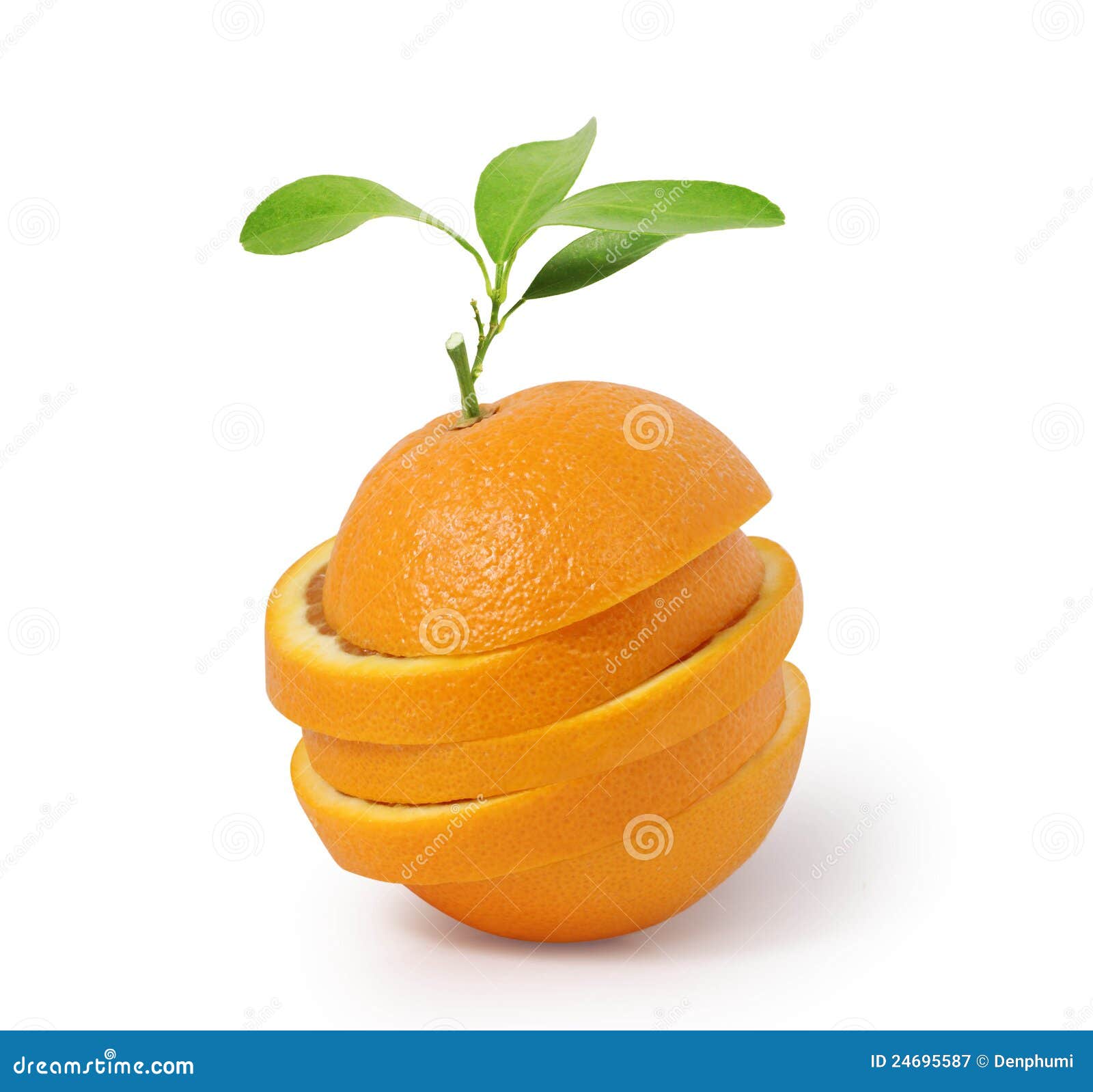 Stack of orange slices stock image. Image of orange, agriculture - 24695587