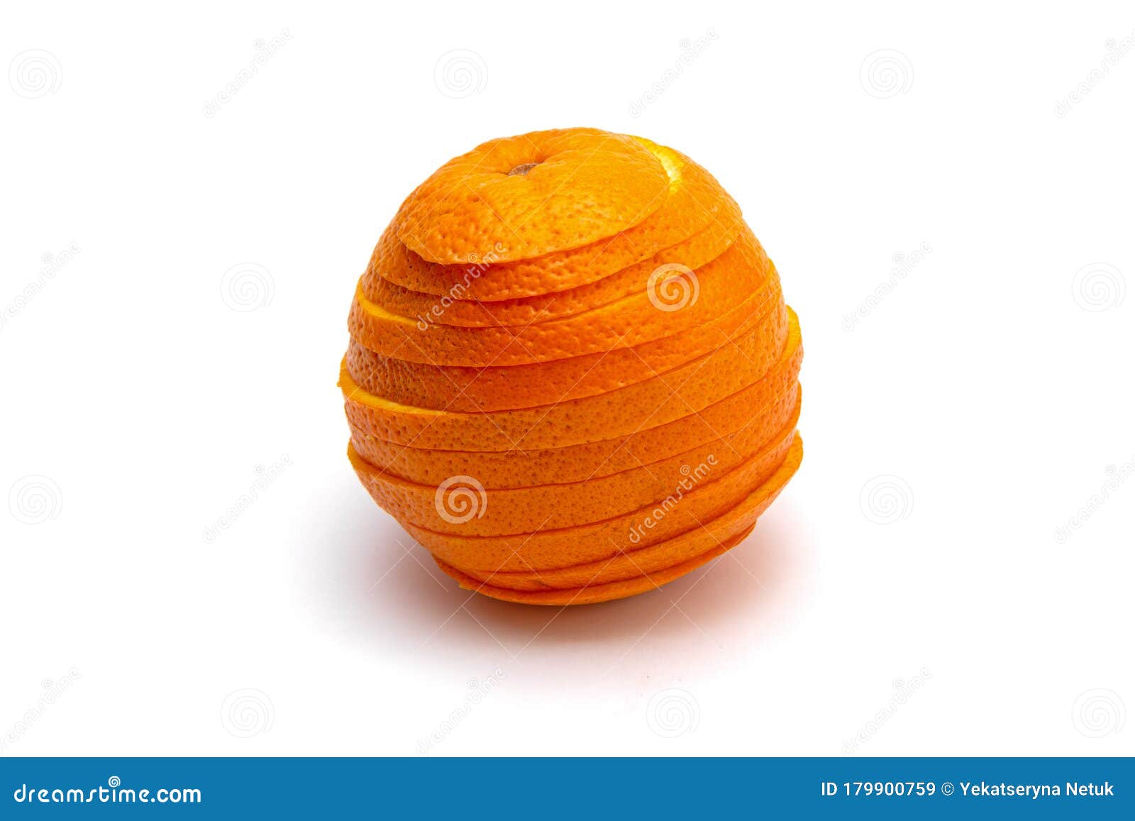Stack of Orange Slices Isolated on White Background Stock Image - Image ...