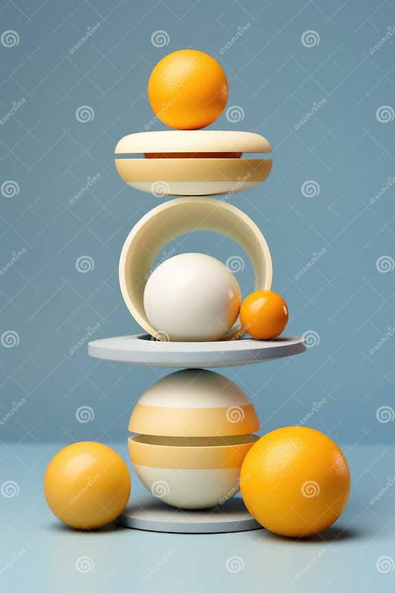 A Stack of Oranges Sitting on Top of Each Other. Generative AI Image ...