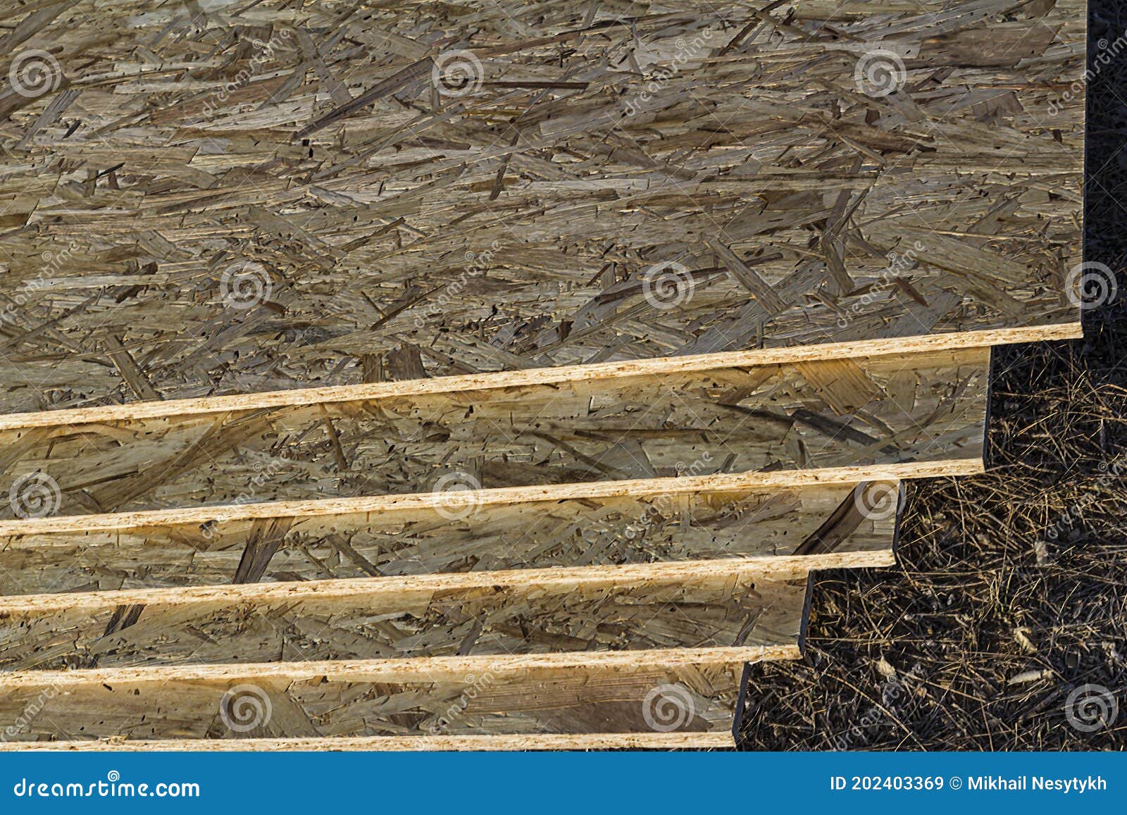 A Stack of OSB Sheets. Construction Material Stock Image - Image of ...
