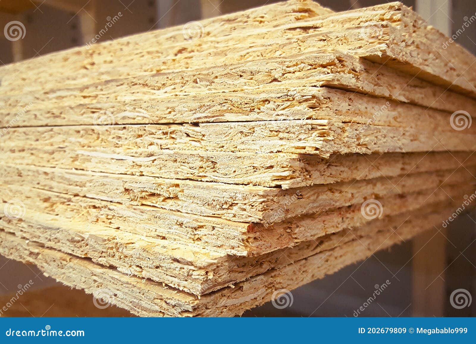 A Stack of OSB Sheets Stacked One on Another. Lumber is Sold at the ...