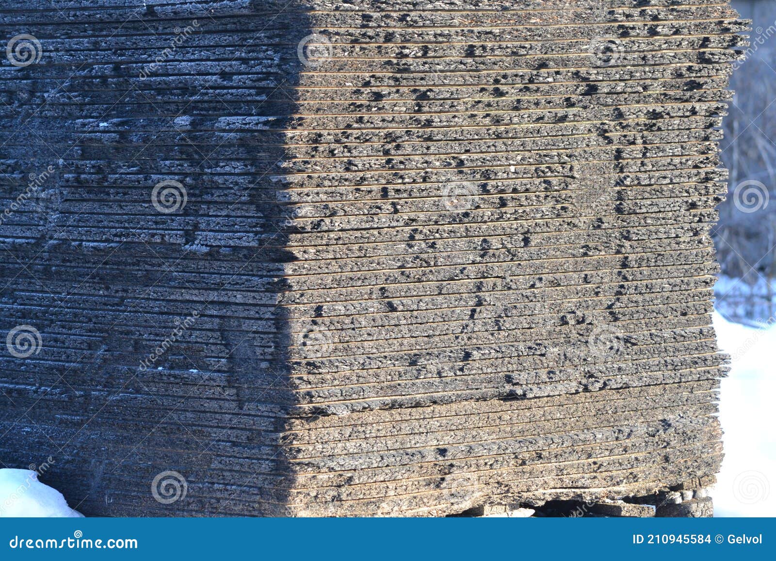 A Stack of OSB Sheets Superimposed on Each Other, Texture of the Wood ...