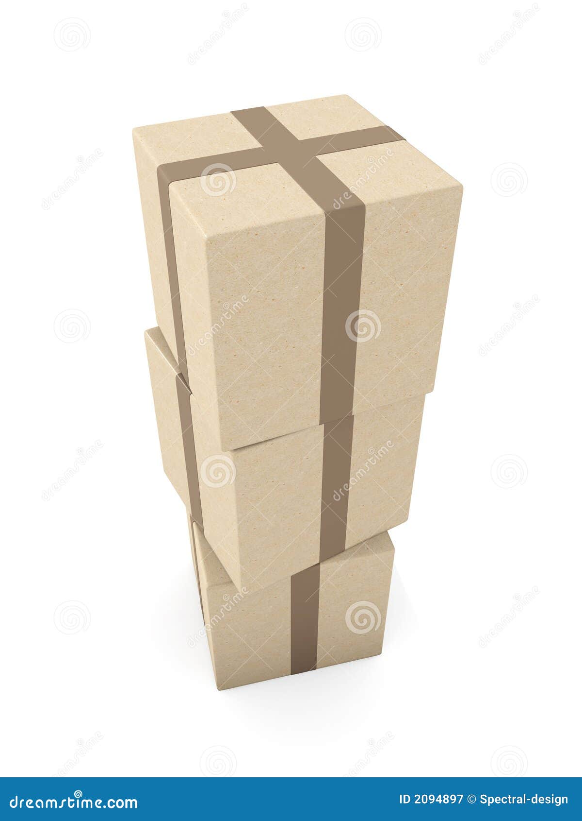 Stack of Packages stock illustration. Illustration of carton - 2094897