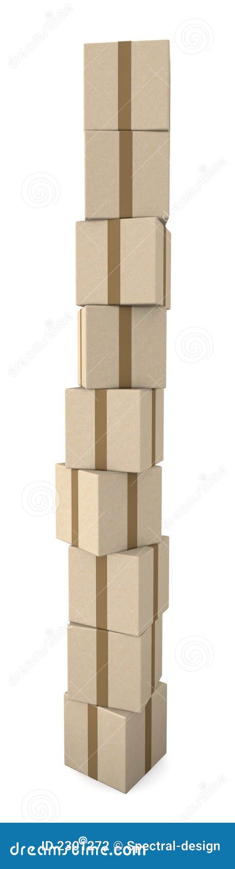 Stack of Packages stock illustration. Illustration of care - 2301272