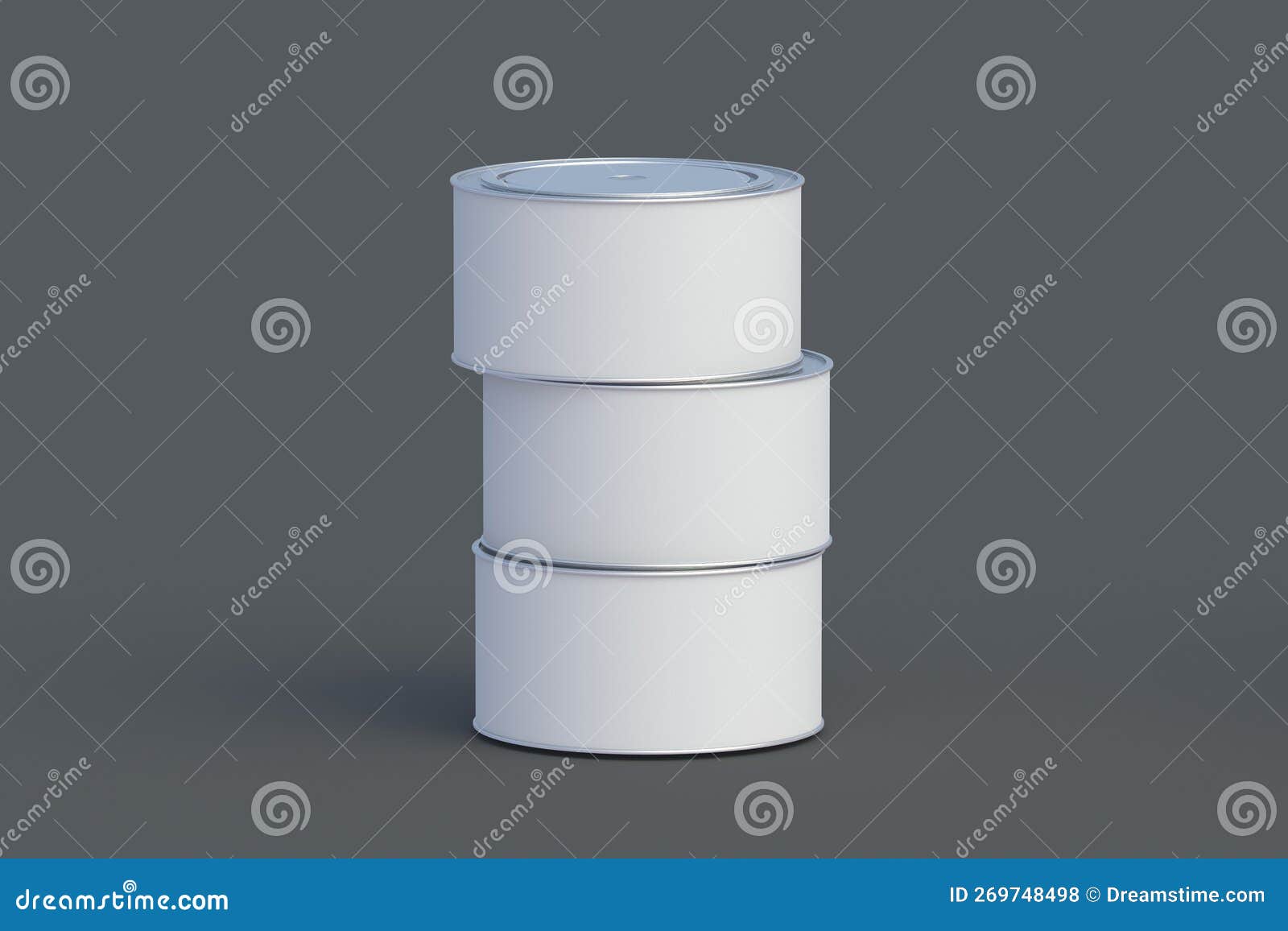 Stack of Paint Cans on Gray Background Stock Illustration ...