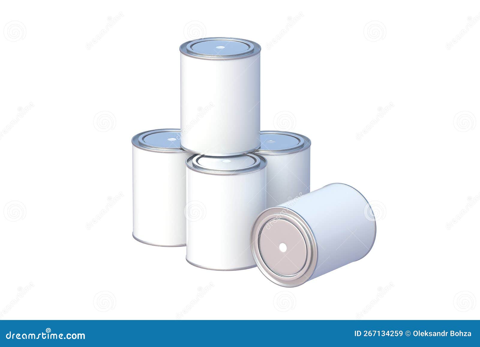 A Stack Of Cans Is Shown In This Image, With The Tallest Can At The Top ...