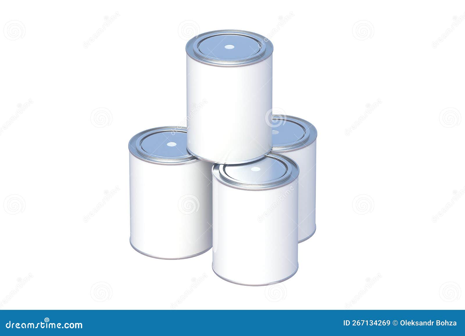 A Stack Of Cans Is Shown In This Image, With The Tallest Can At The Top ...