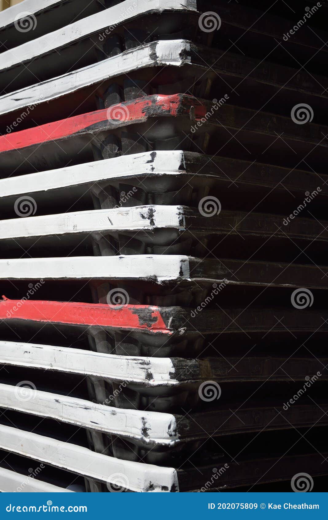 A Stack of Pallets for Moving Merchandise. Stock Image - Image of ...