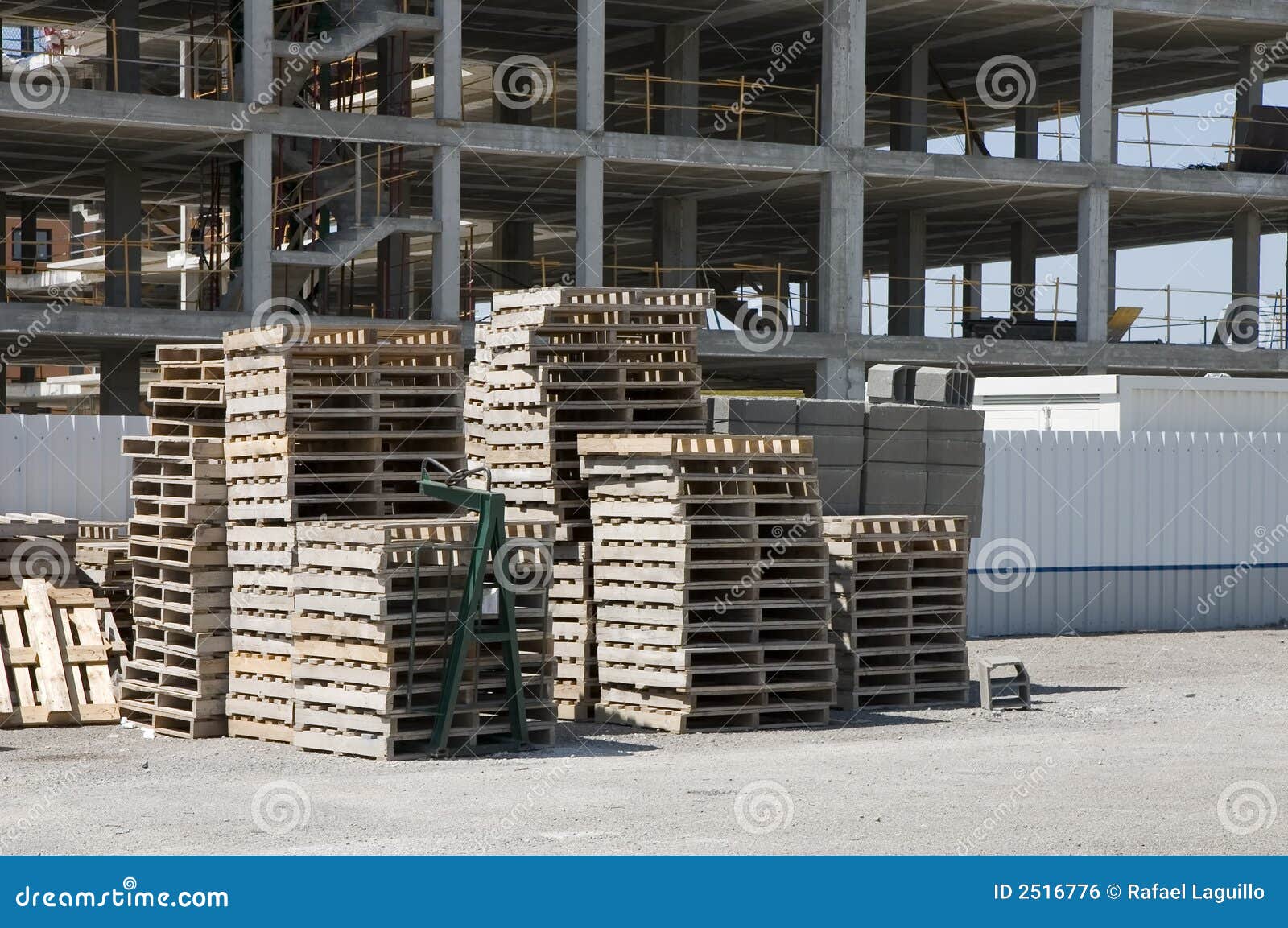 Stack of pallets stock photo. Image of business, architectural - 2516776