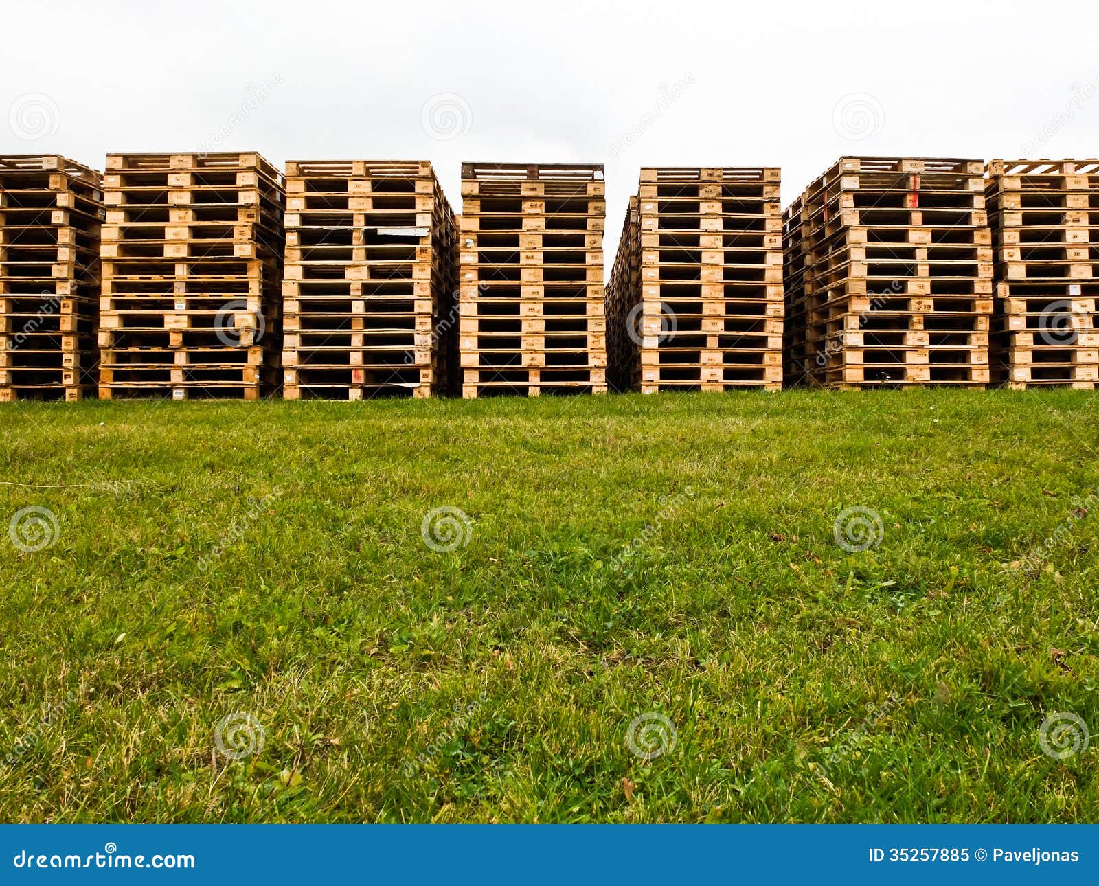 Stack of pallets stock image. Image of background, wood - 35257885