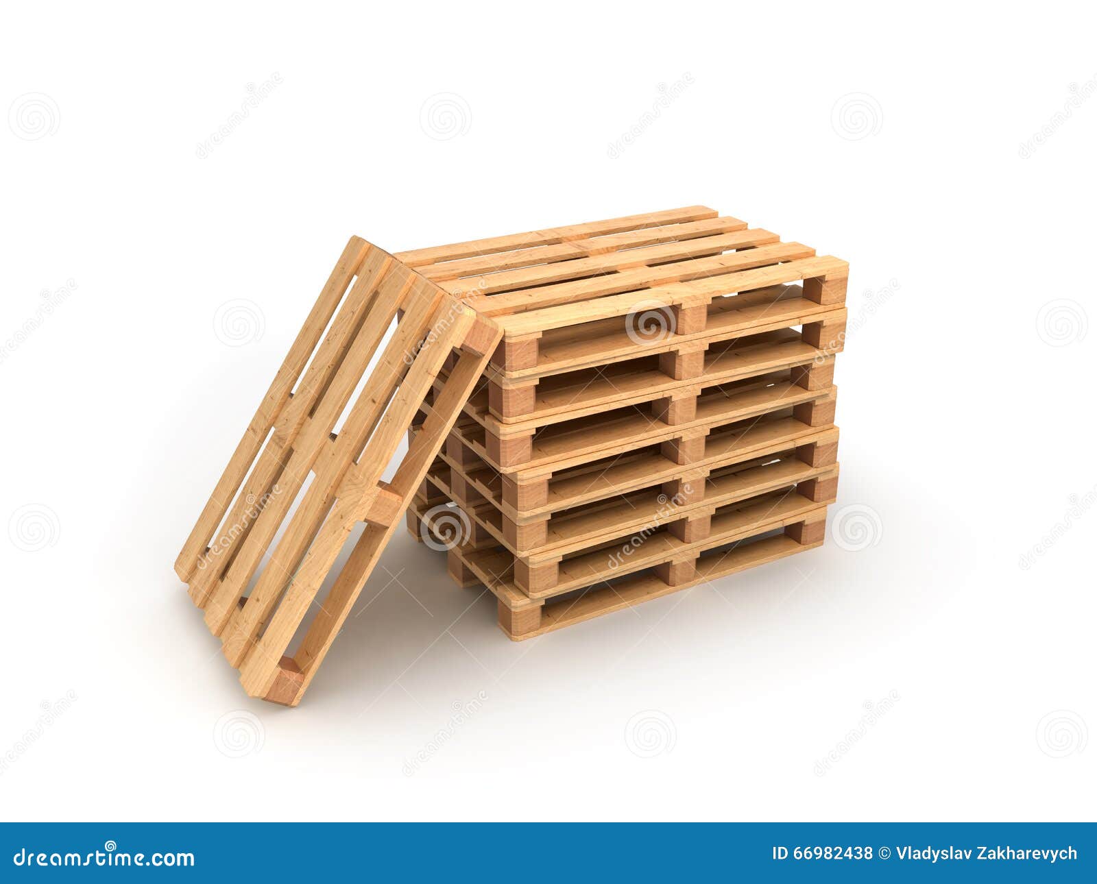 Stack pallets stock photo. Image of pack, business, isolated - 66982438