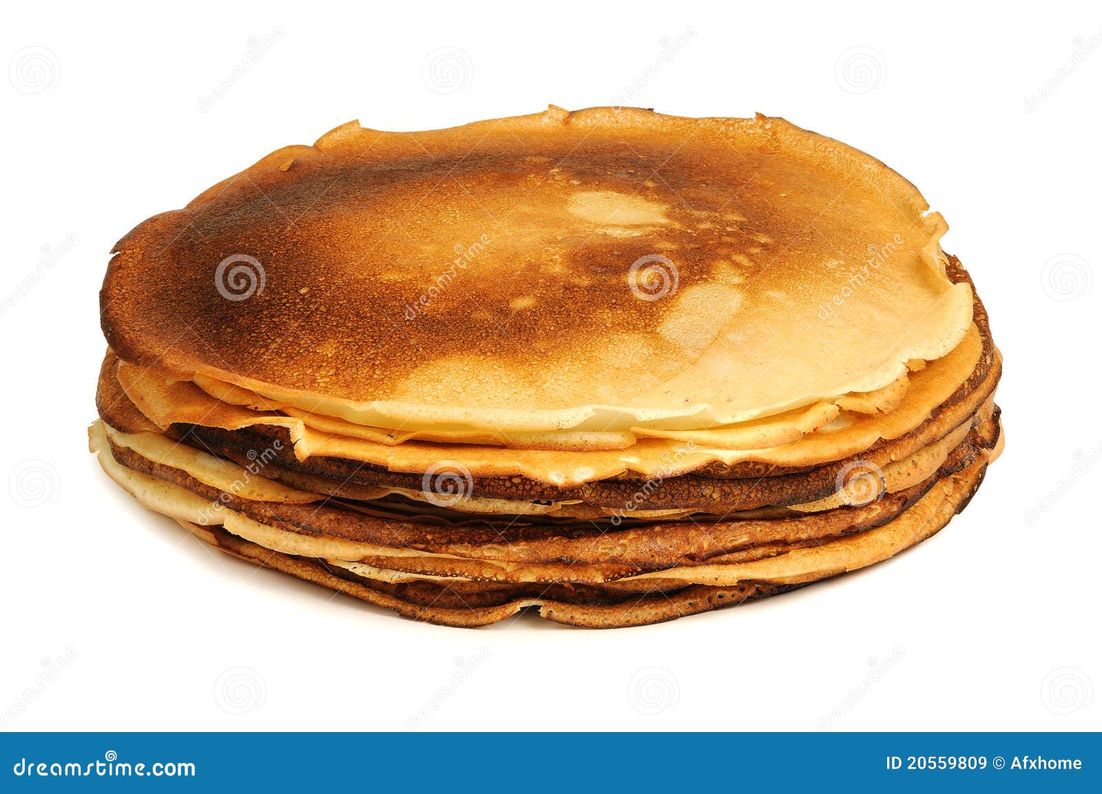 A Stack of Pancakes Home Isolated Stock Image - Image of bakery ...