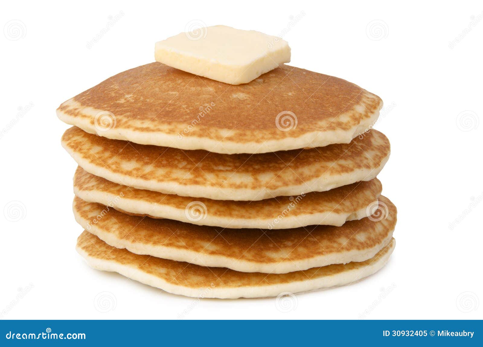 Stack of pancakes stock image. Image of white, brunch - 30932405