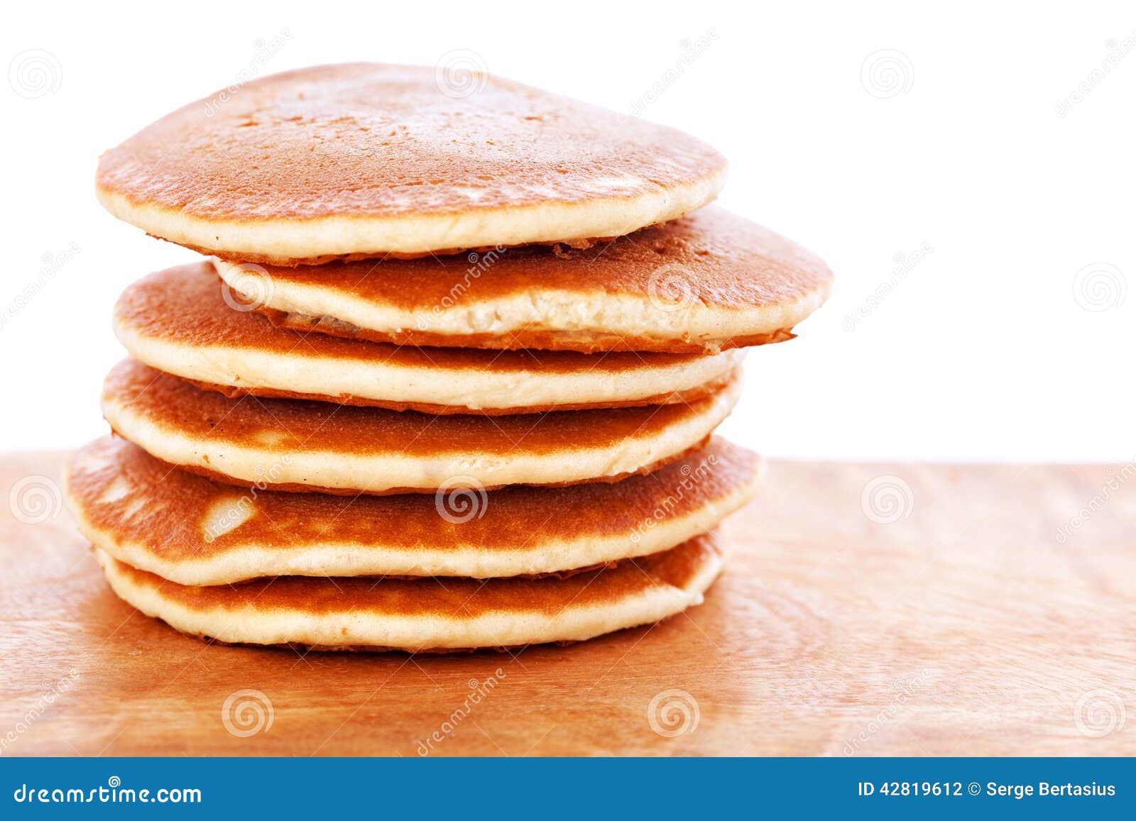Stack of pancakes stock photo. Image of board, tasty - 42819612