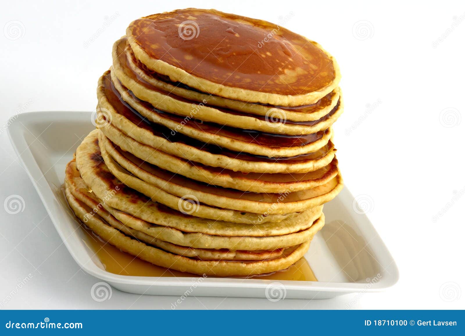 Stack of Pancakes with Syrup Stock Photo - Image of butte, delicious ...