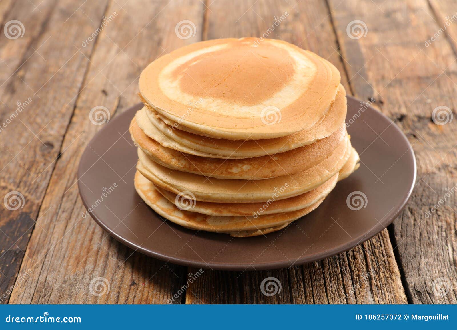 Stack of pancakes stock photo. Image of pancakes, wood - 106257072