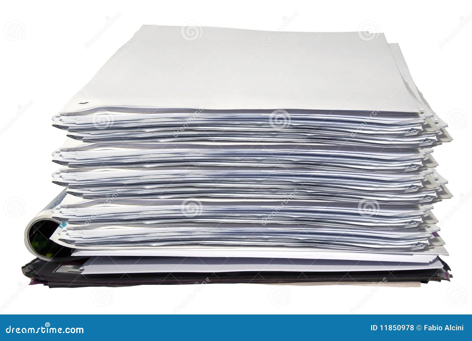 Stack of paper stock photo. Image of organize, folder - 11850978