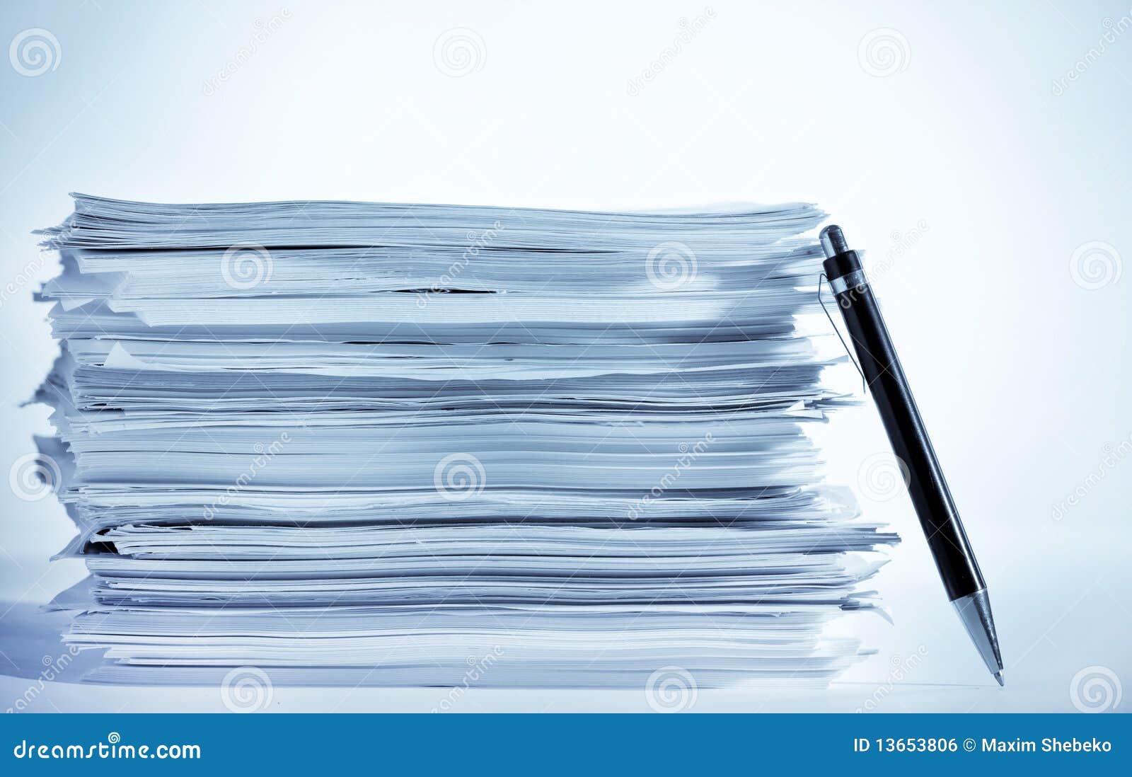 Stack Of Paper School Notebooks And Glass Globe On Black Chalk Board ...