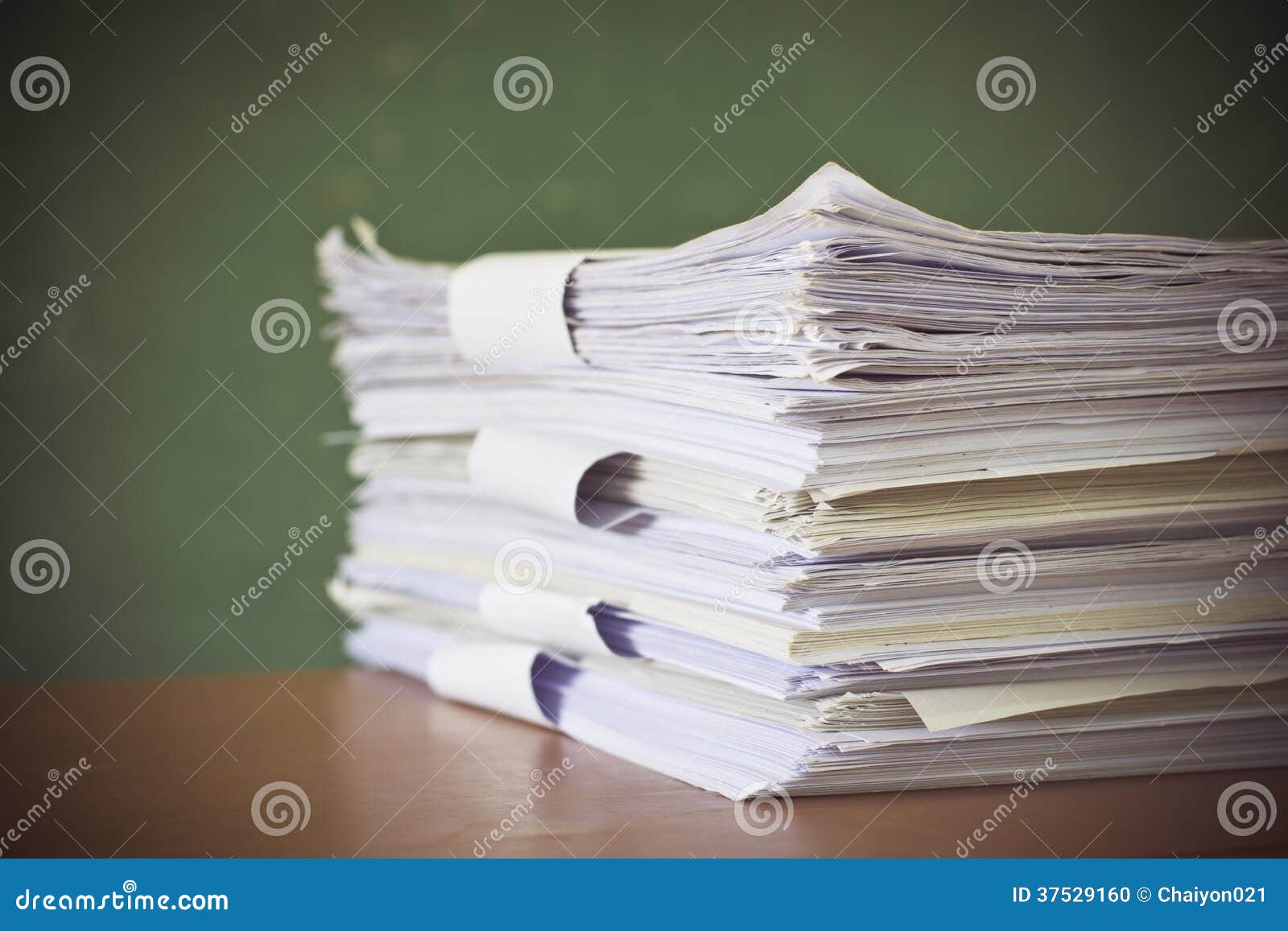 Stack of paper stock photo. Image of note, documents - 37529160