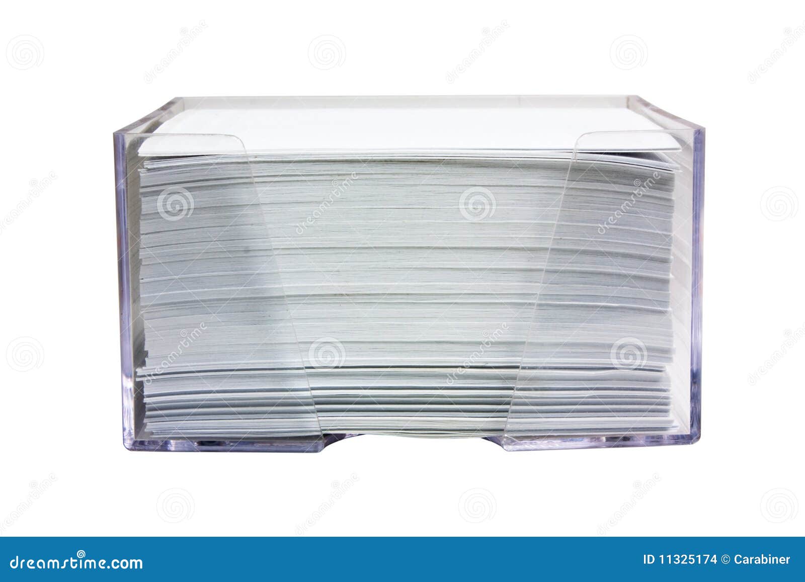 Stack of paper in a box stock photo. Image of transparent - 11325174