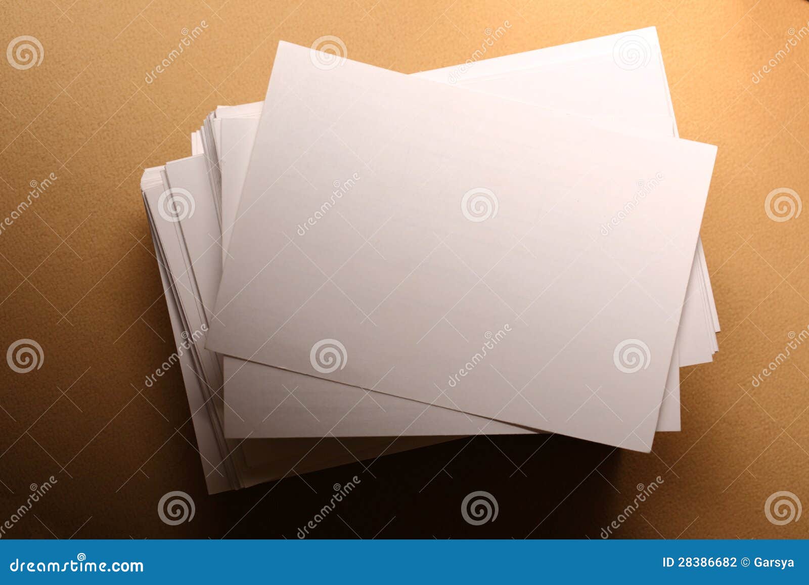 Stack of paper cards stock photo. Image of closeup, organize - 28386682