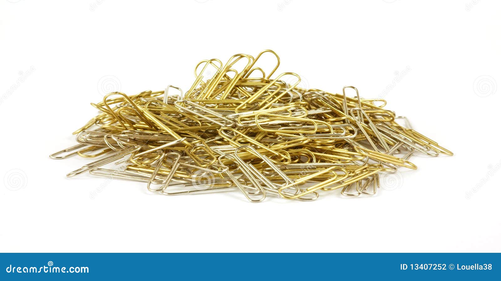 Stack Paper Clips stock photo. Image of view, side, easy - 13407252
