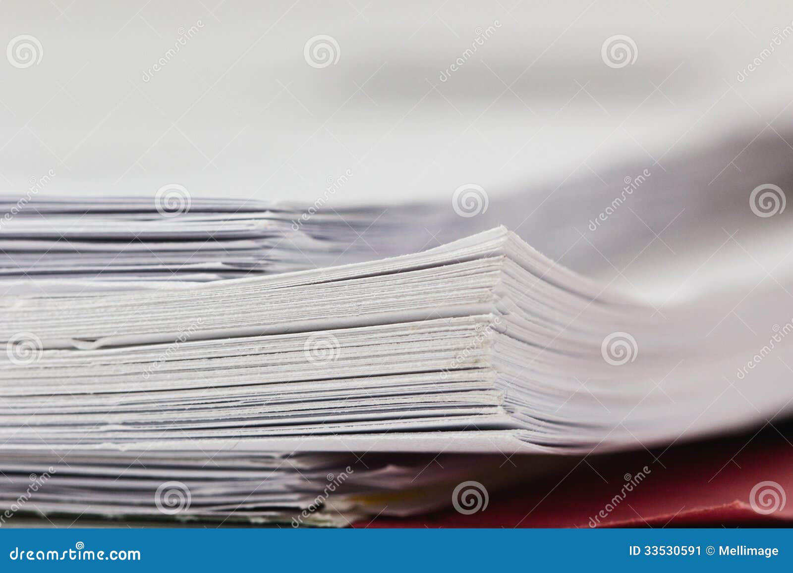Stack of paper stock image. Image of page, macro, stack - 33530591