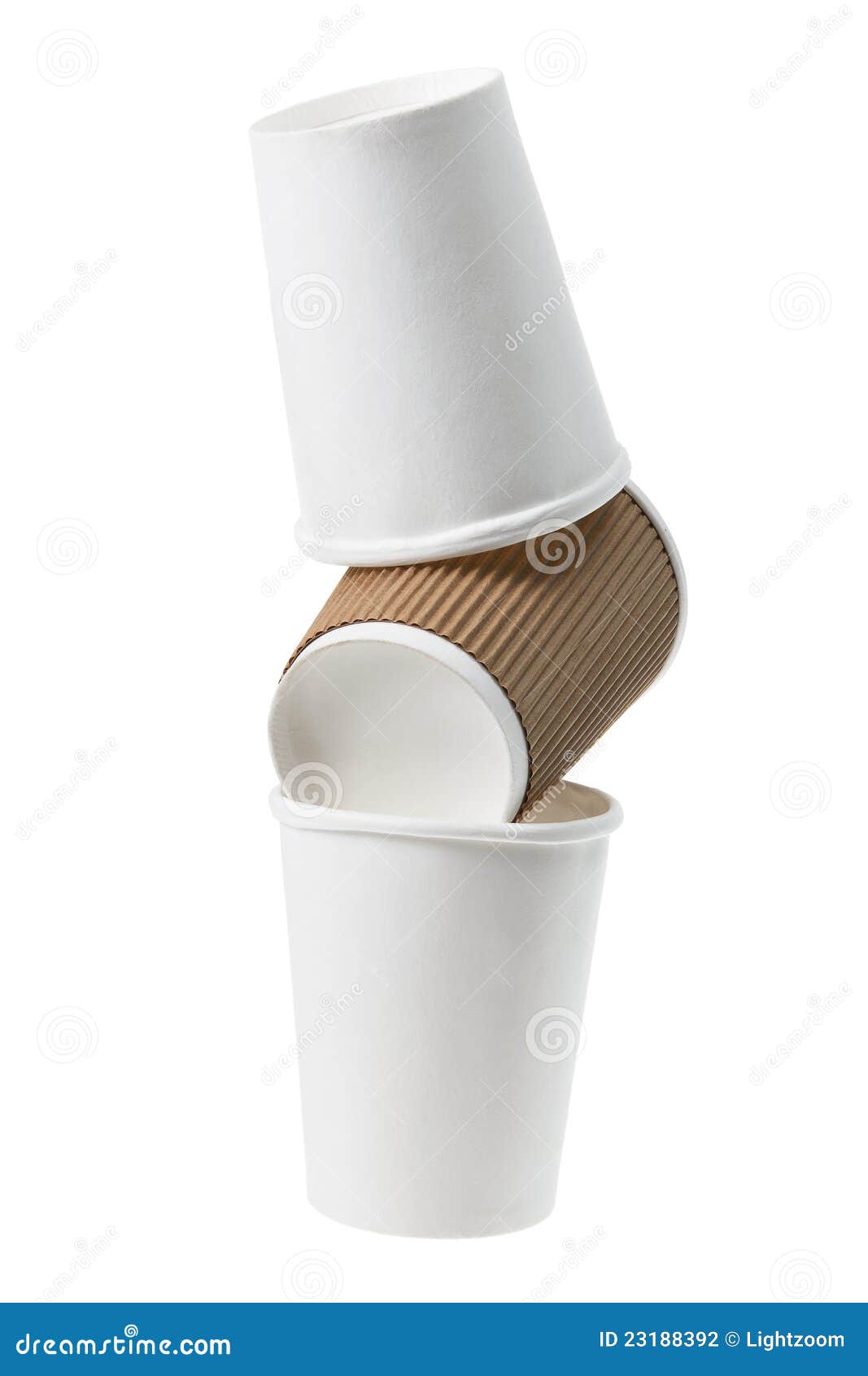 Stack Of Paper Cups Stock Photography - Image: 23188392