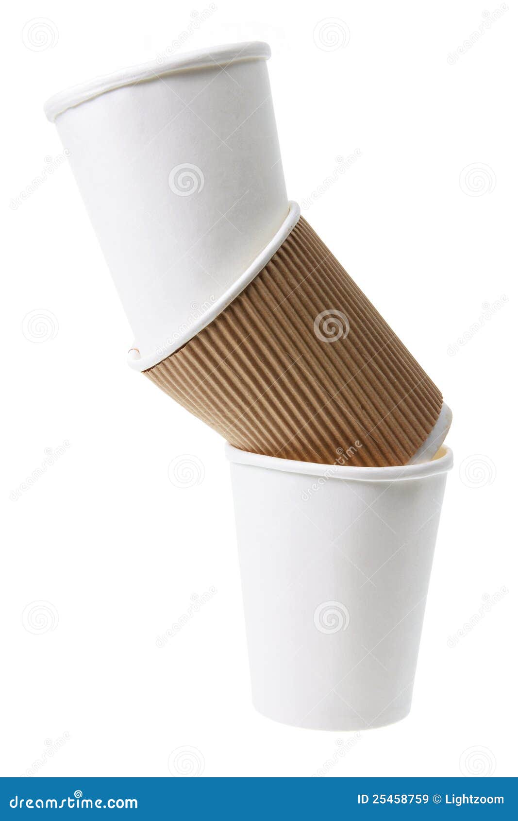 Stack of Paper Cups stock image. Image of lunch, background - 25458759