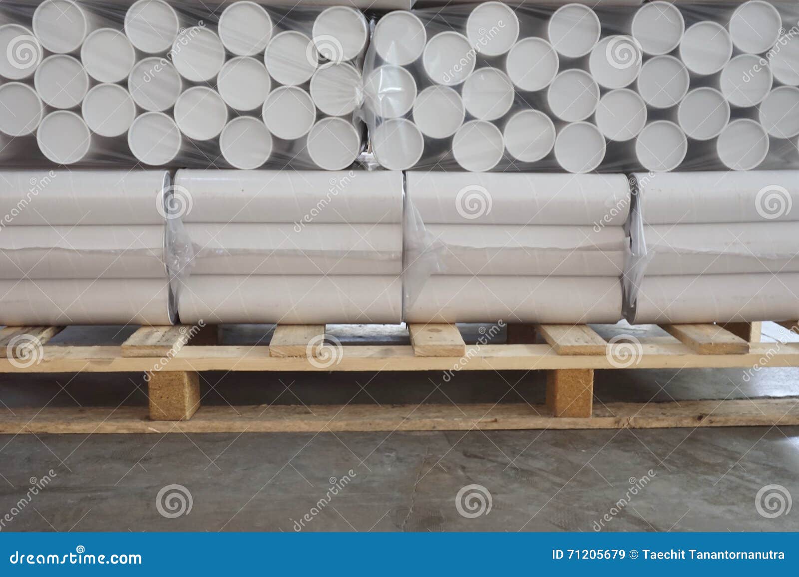 Stack of paper cylinder stock image. Image of wrape, path - 71205679
